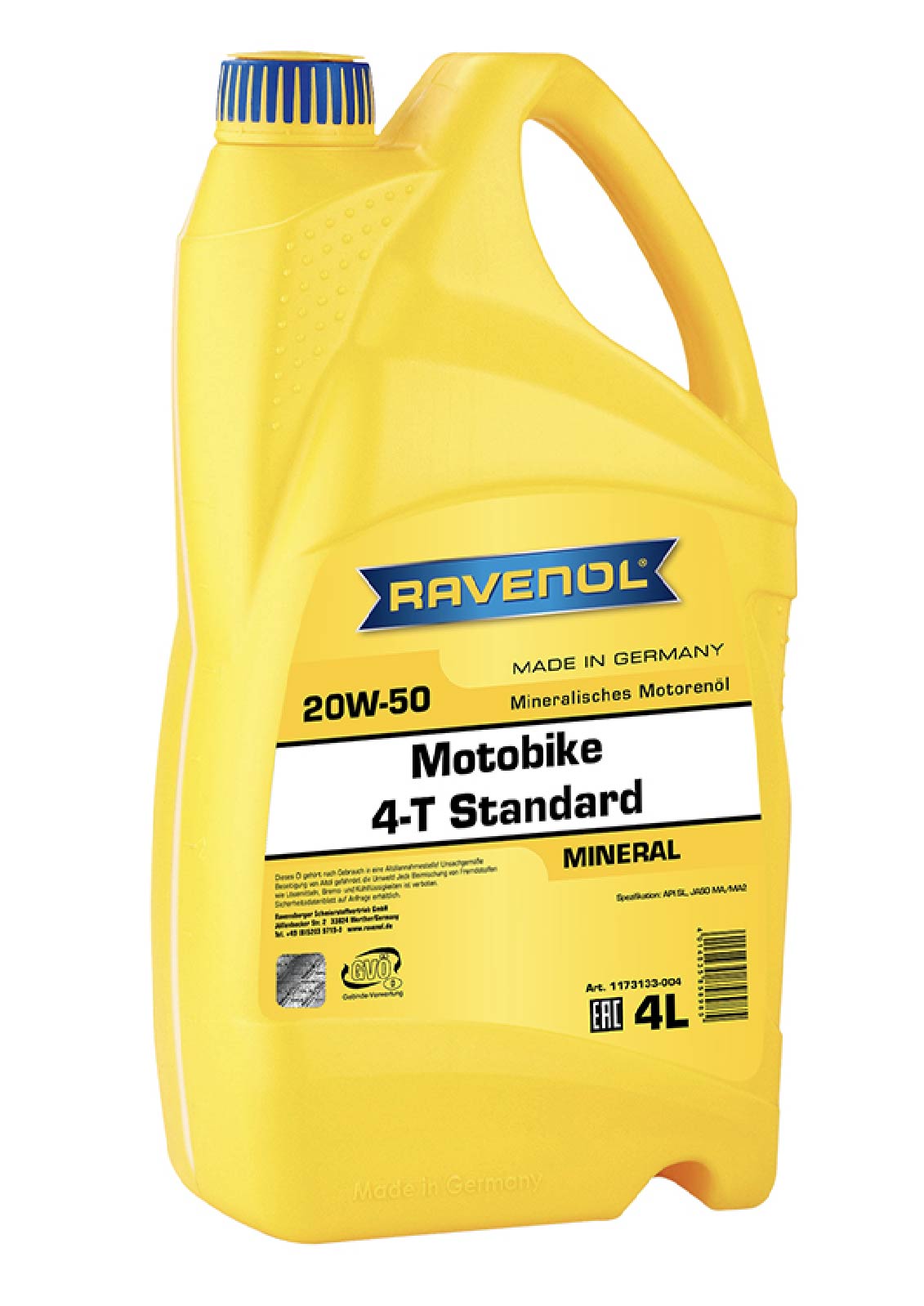 Ravenol UK - RAVENOL MOTOBIKE 4-T 20W-50