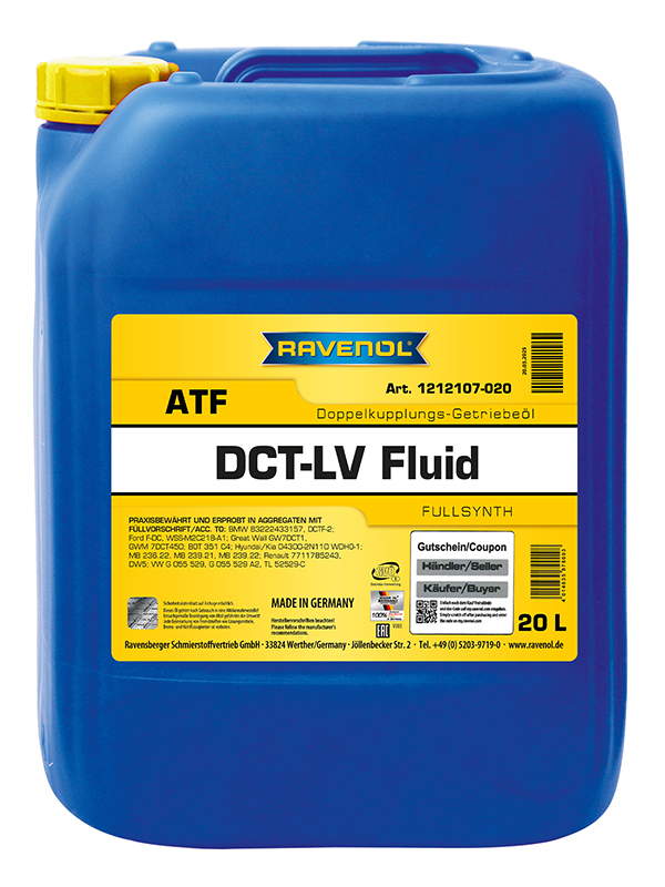 Ravenol UK - RAVENOL DCT-DSG LV Automatic Transmission Fluid